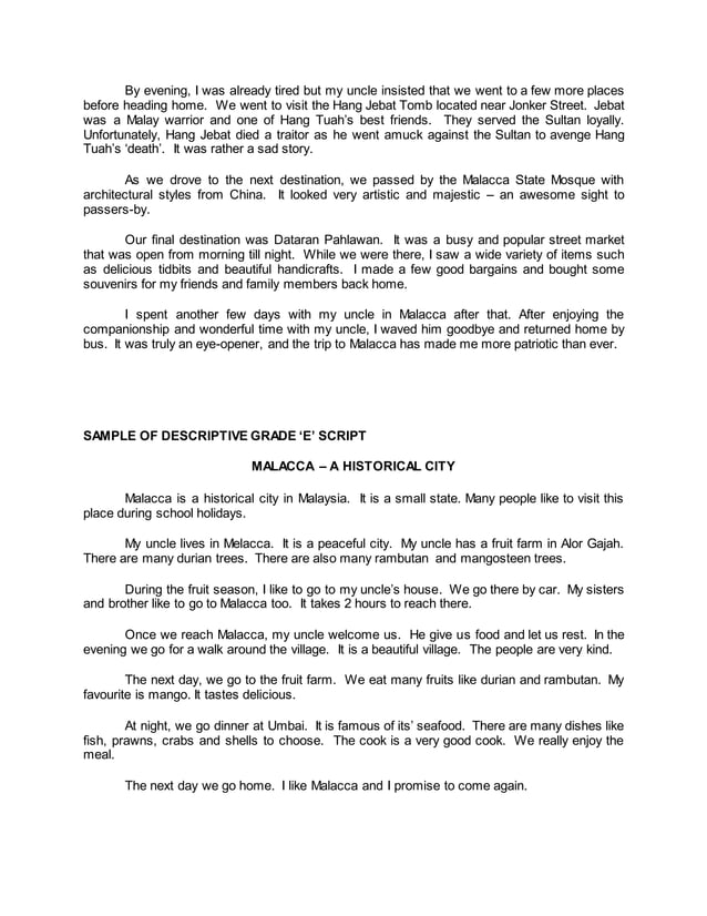 Writing a descriptive essay person | PDF