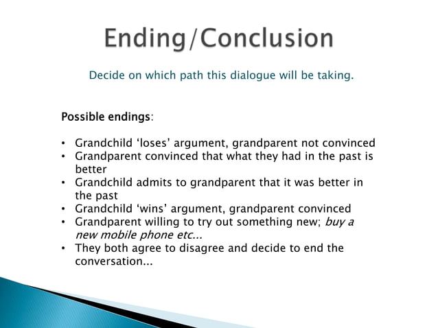 Writing a dialogue | PPTX