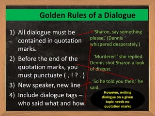 Writing a dialogue | PPTX