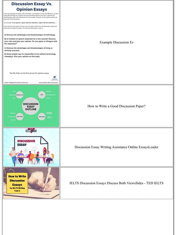 Writing A Discussion Essay | PDF