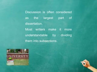 Writing a discussion for dissertation | PPTX | Educational Assessment ...