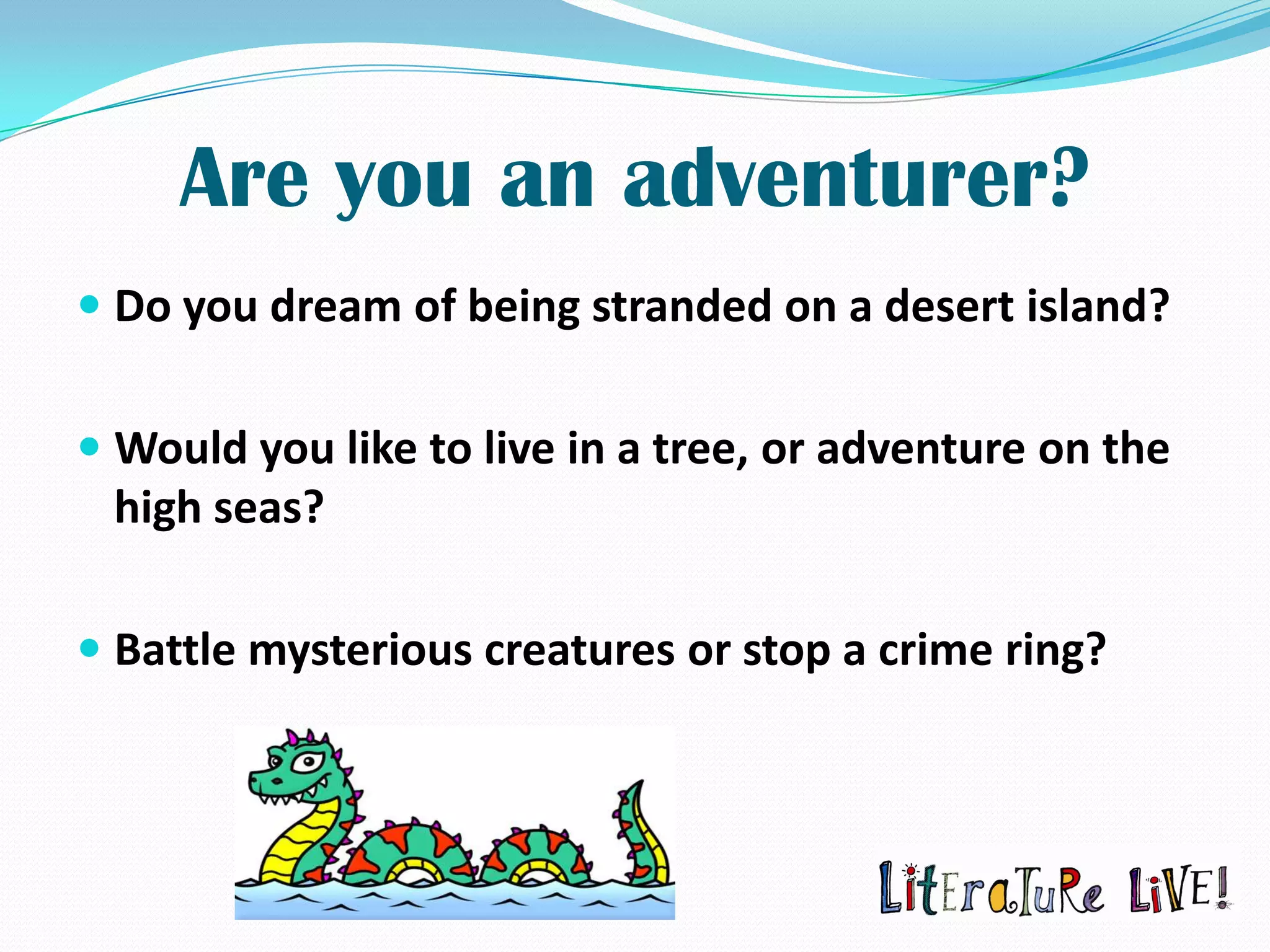 Writing Adventure for Children: Workshop Ideas by Jeni Mawter | PPTX ...