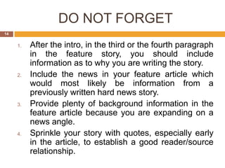 Writing a Feature Article | PPTX