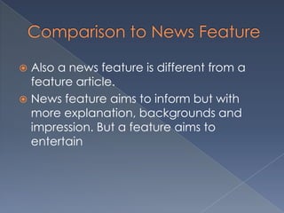 Campus Journalism Feature Article | PPTX