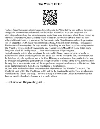 Writing A Film Analysis Paper. Top 20 Useful Tips For Writ | PDF