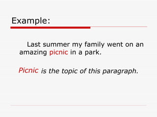 Writing a five sentence paragraph | PPT