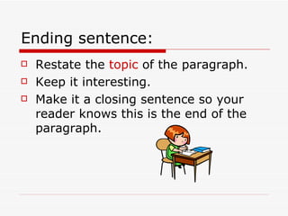 Writing a five sentence paragraph | PPT