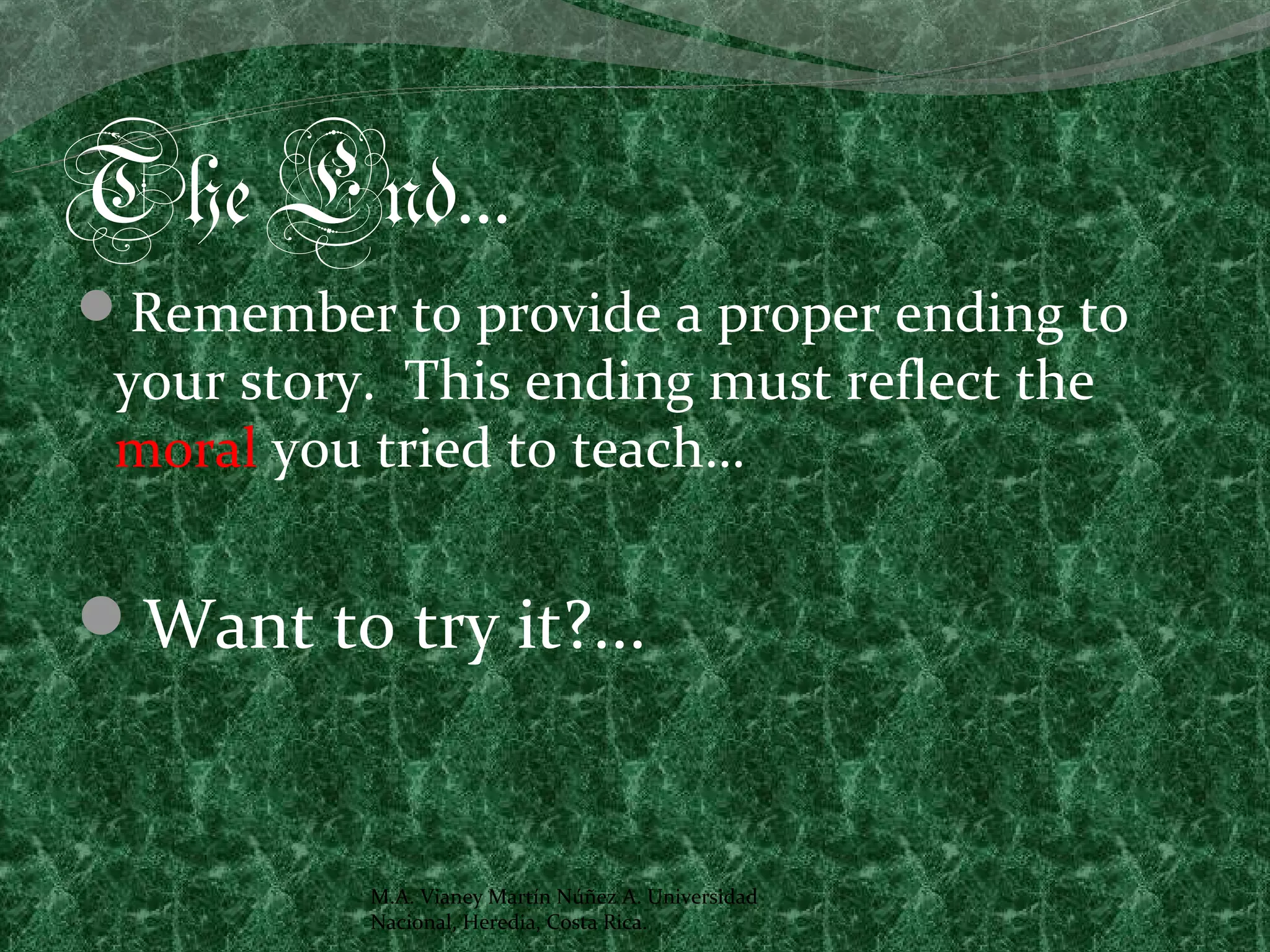 Writing a folktale | PPT