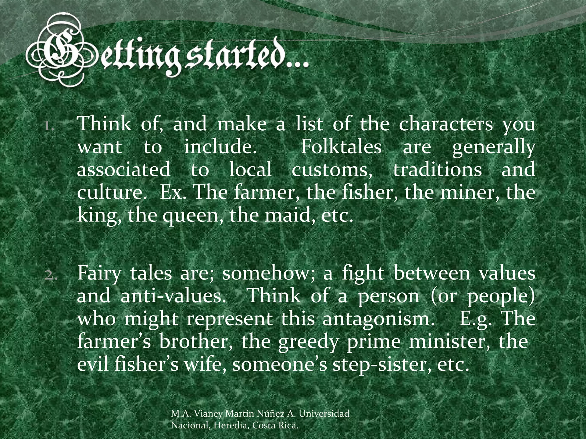 Writing a folktale | PPT