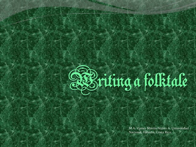 Writing a folktale | PPT