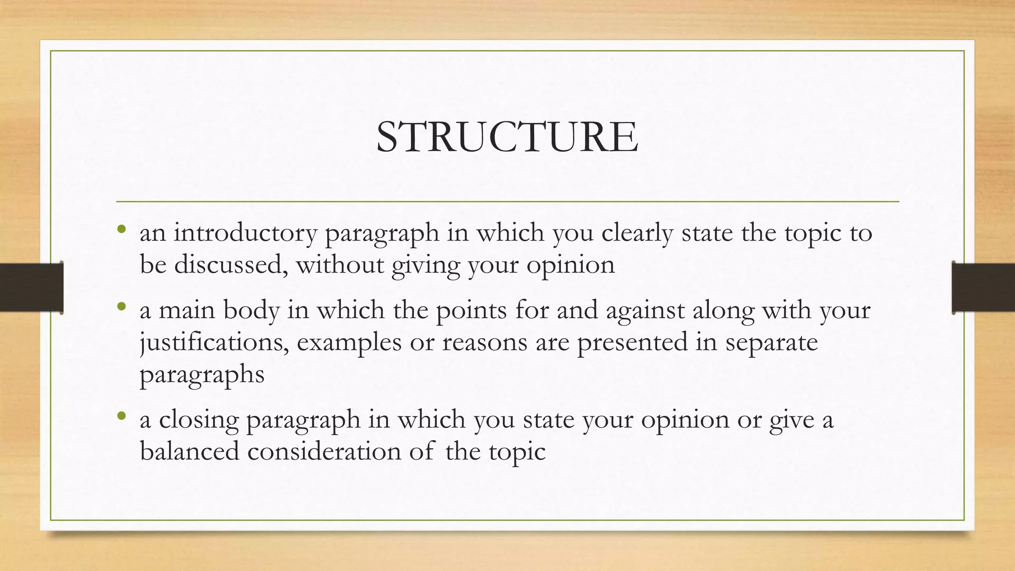 WRITING A FOR AND AGAINST ESSAY.pptx