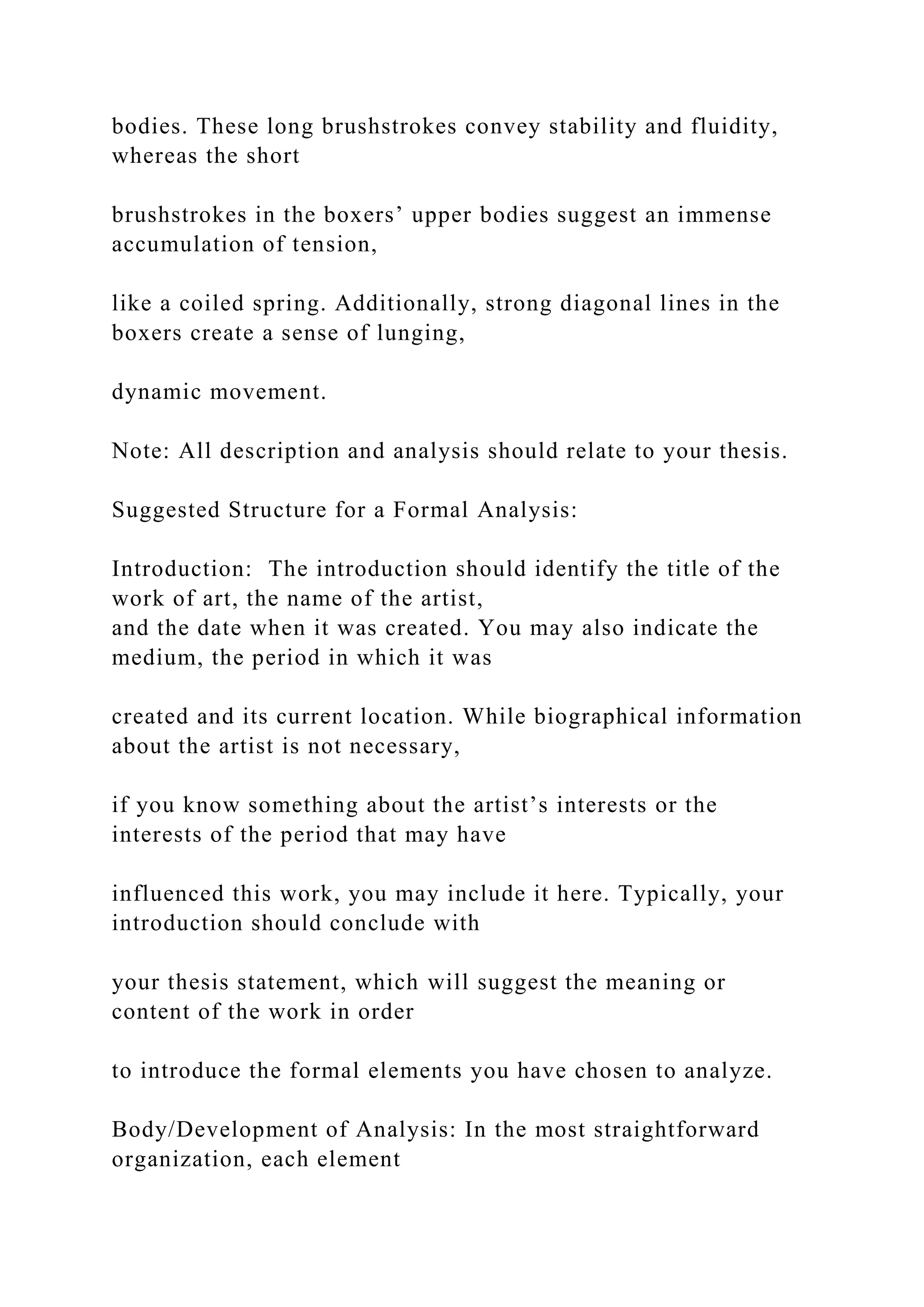 Writing A Formal Analysis In Art History The Goal Of A For docx Writing A Formal Analysis In Art History The Goal Of A For docx