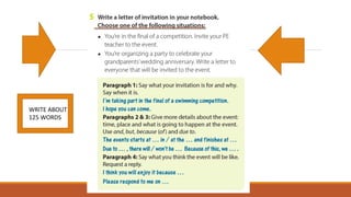 Writing a formal letter of invitation, 2º eso | PDF