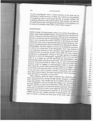 Writing Against Culture | PDF