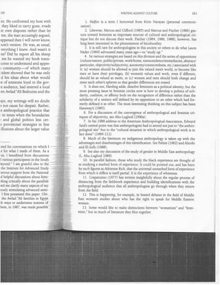 Writing Against Culture | PDF