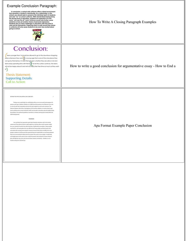 Writing A Good Conclusion For A Research Paper | PDF