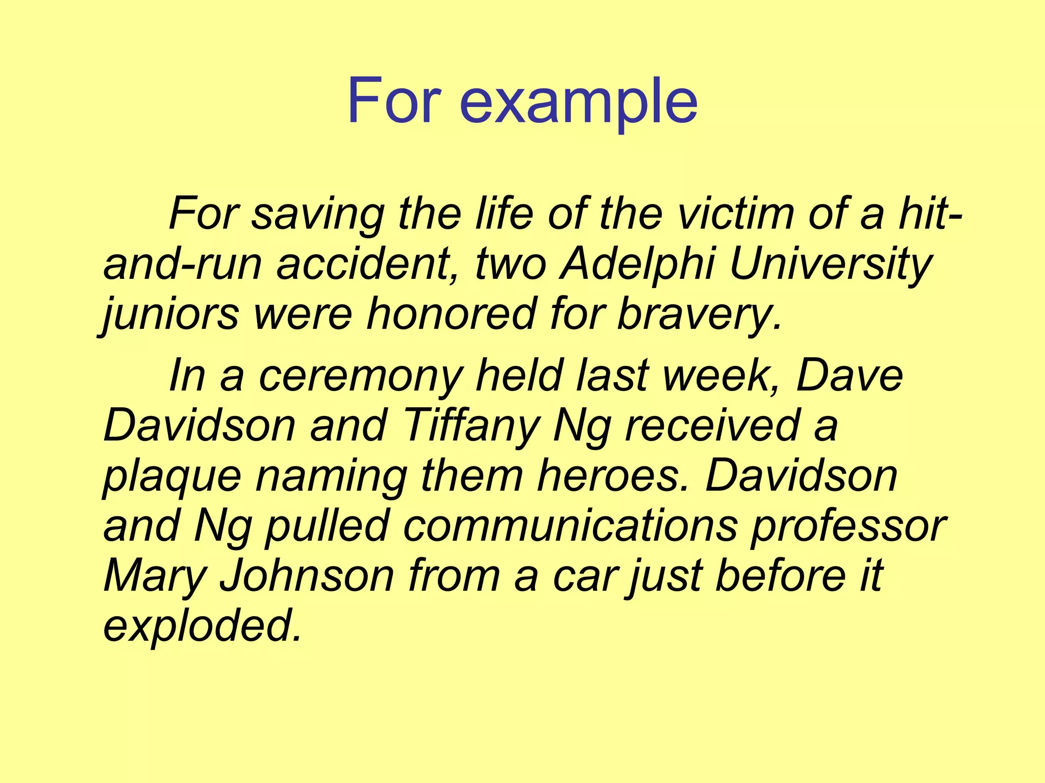 Writing a good lead or lede | PPT