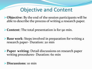 Writing a Good Research Paper | PPTX