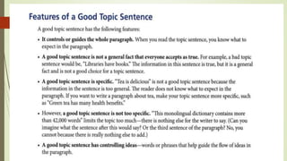 Writing a good topic sentence.pptx