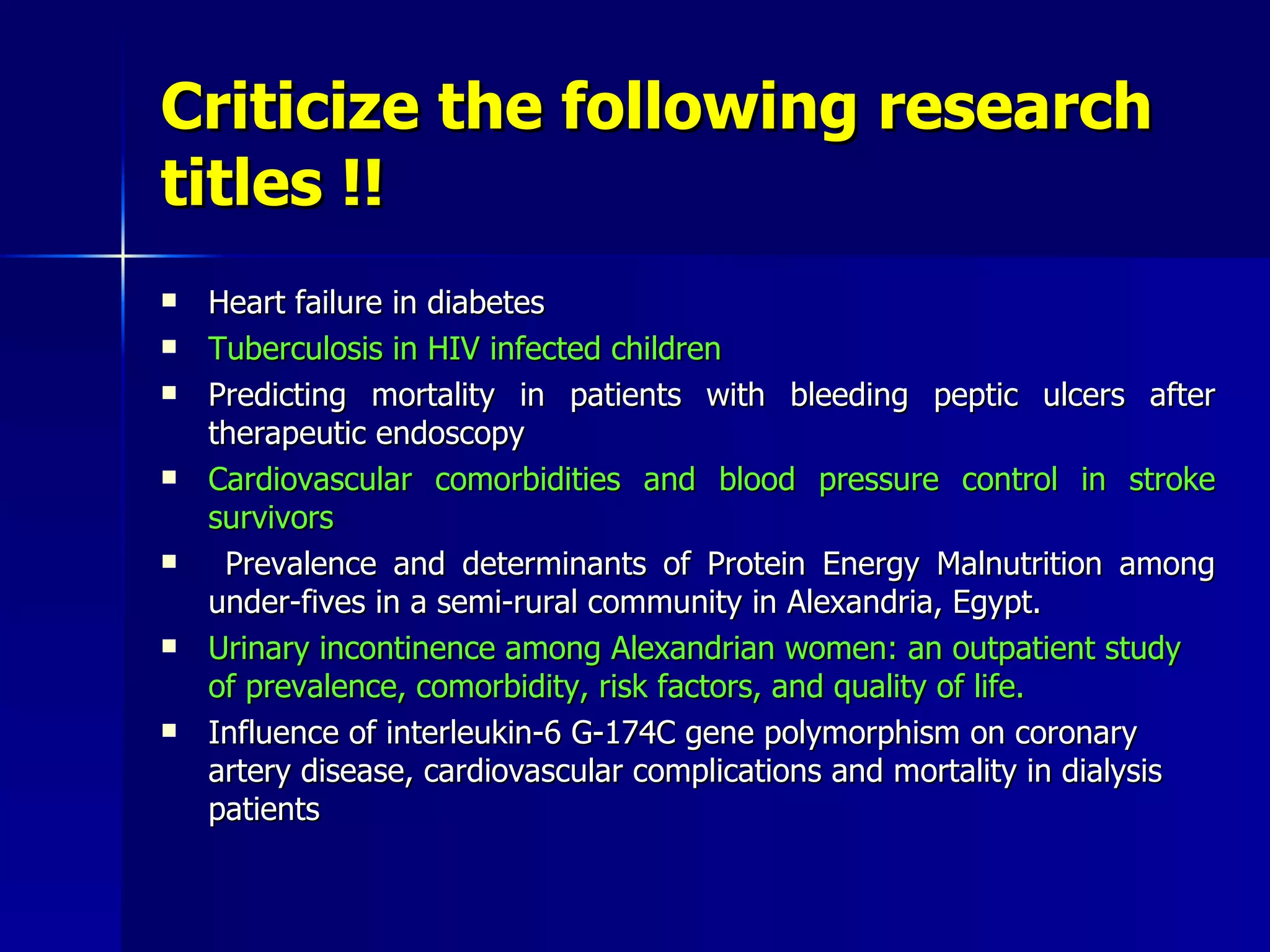 Writing A Health Research Proposal | PPT