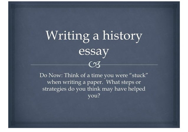 Writing A History Essay | PDF | Books and Literature