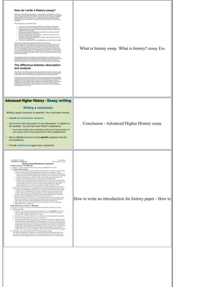 writing a history paper.pdfWriting A History Paper | PDF