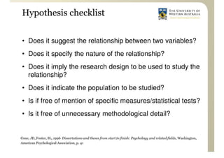 Writing A Hypothesis | PDF