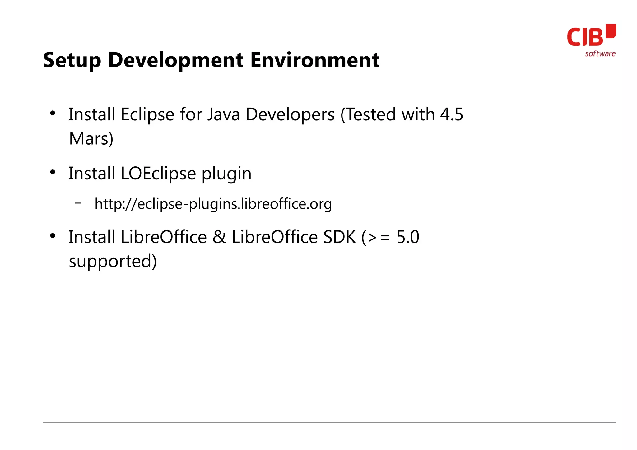 Writing A Java Extension For Libreoffice With Loeclipse Ppt 9290