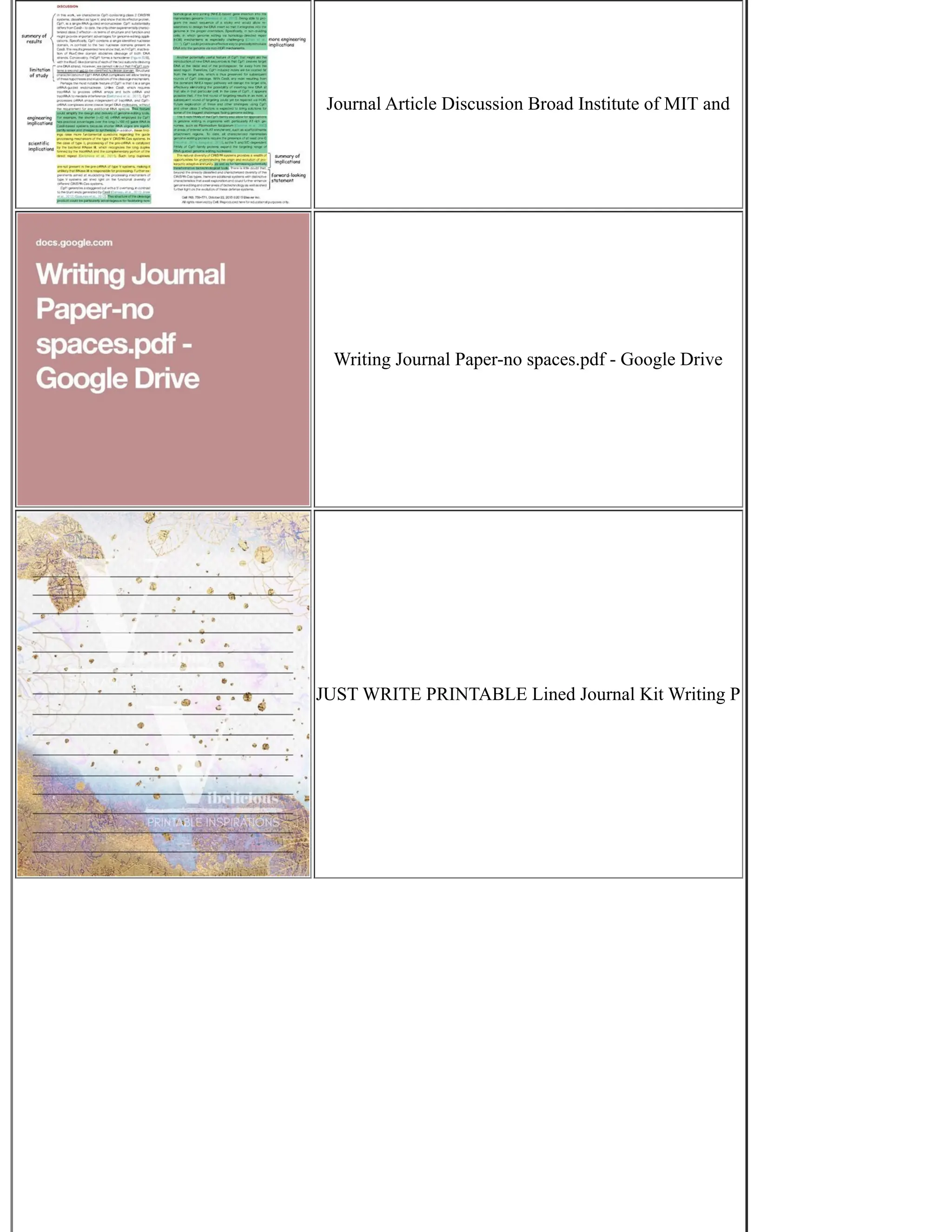 Writing A Journal Paper | PDF