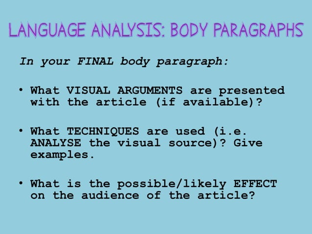 Writing A Language Analysis Essay Revision PPT writing-a-language-analysis-essay-revision-ppt