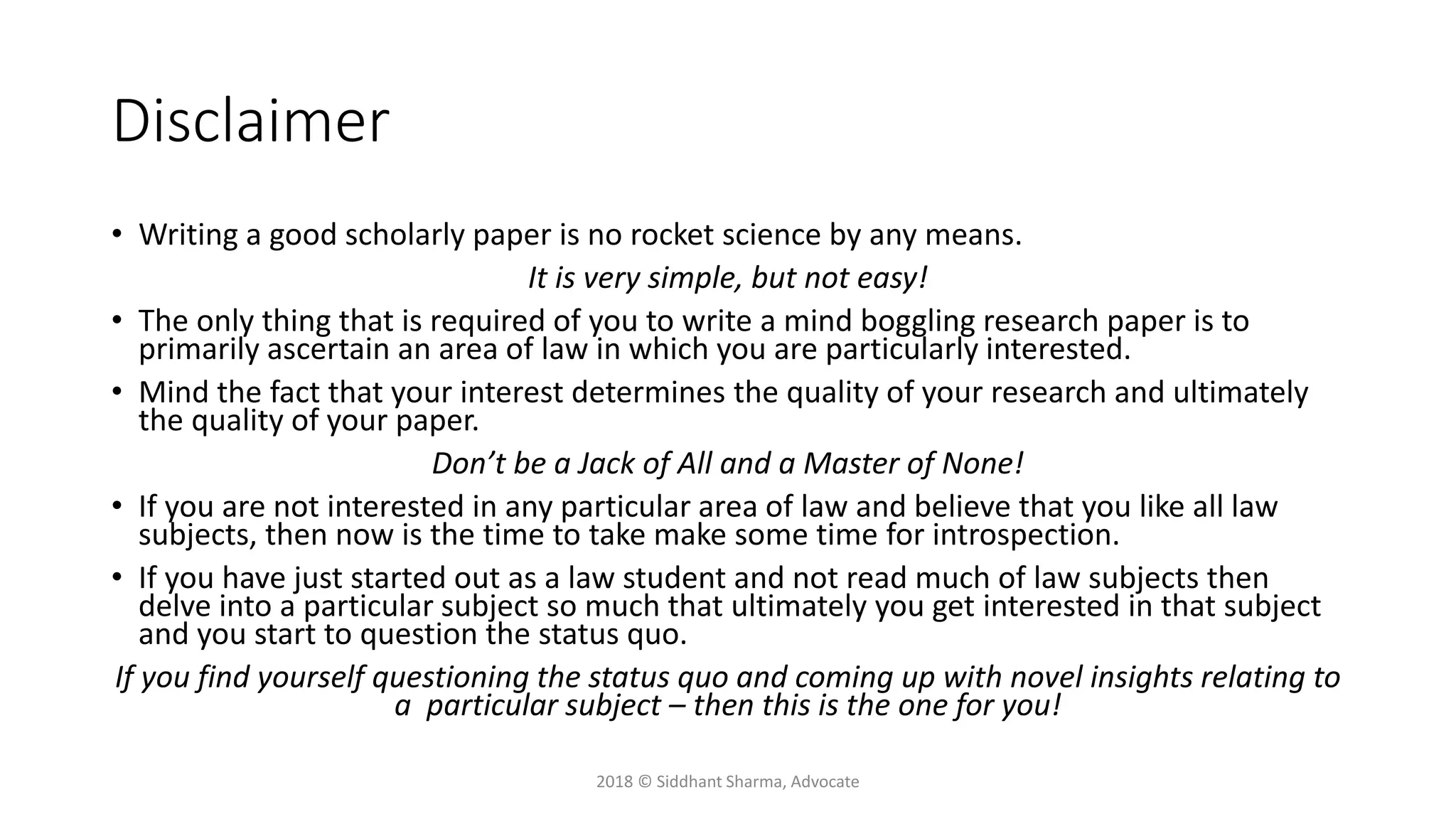 Writing a law school paper | PPT