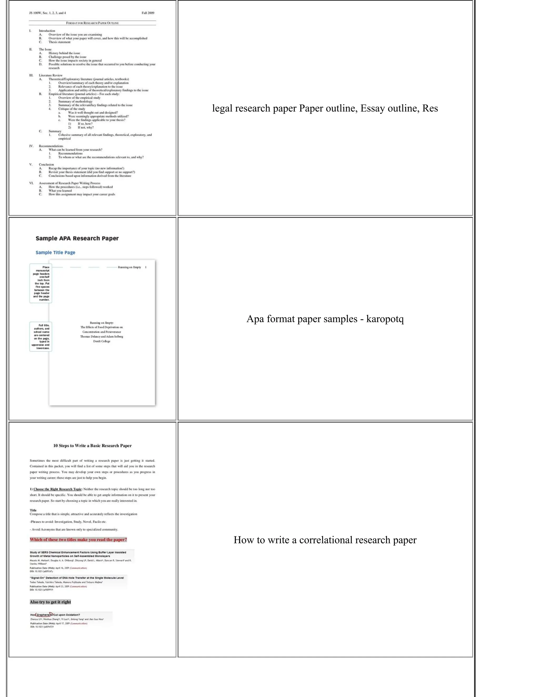 Writing A Legal Research Paper | PDF