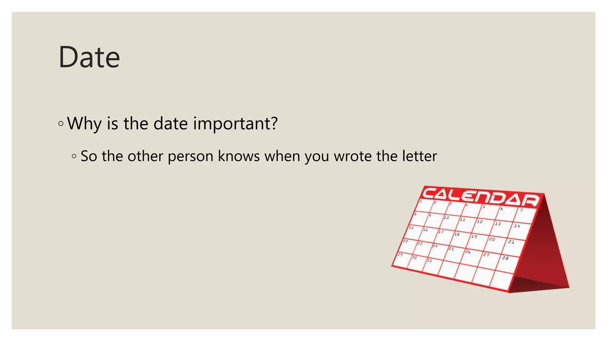Writing a letter | PPT