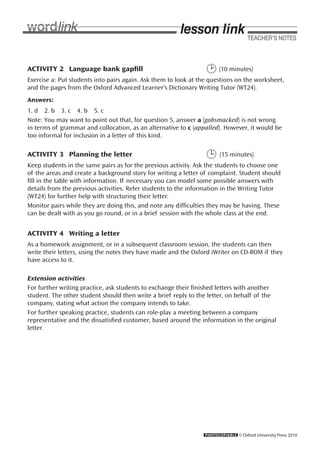 writing a letter of complaint | PDF