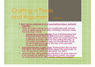 Writing A Literary Analysis | PPT