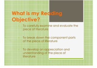 Writing A Literary Analysis | PPT