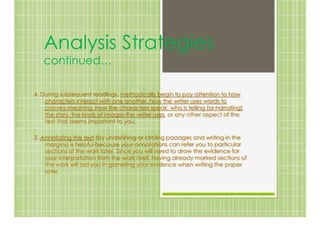 Writing A Literary Analysis | PPT