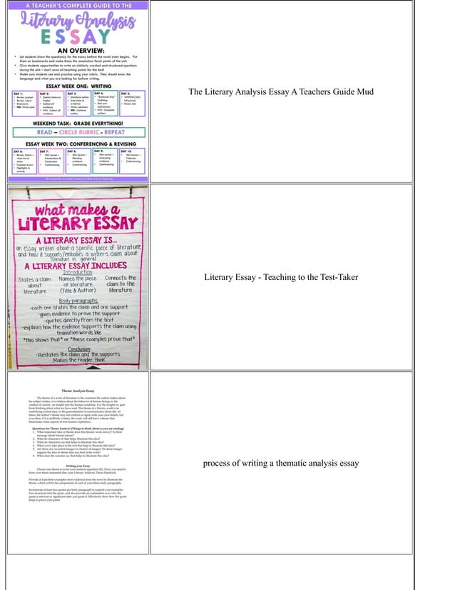 Writing A Literary Analysis Essay | PDF | Free Download