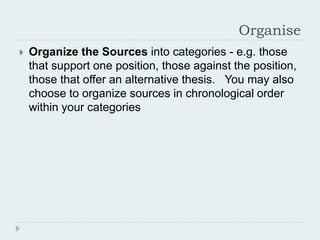 Writing a literature review | PPTX | Books and Literature