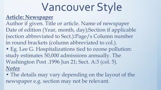 Writing a Literature Review | PPTX