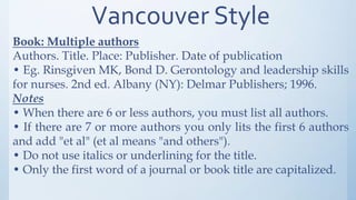 Writing a Literature Review | PPTX