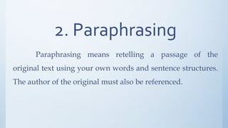 Writing a Literature Review | PPTX
