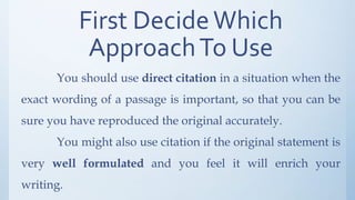 Writing a Literature Review | PPTX