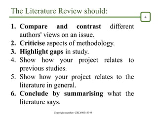 Writing a Literature Review | PDF