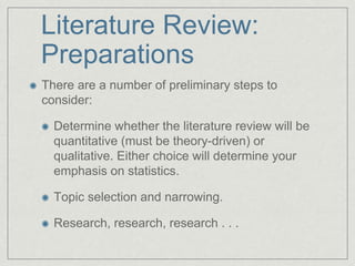 Writing a Literature Review.ppt