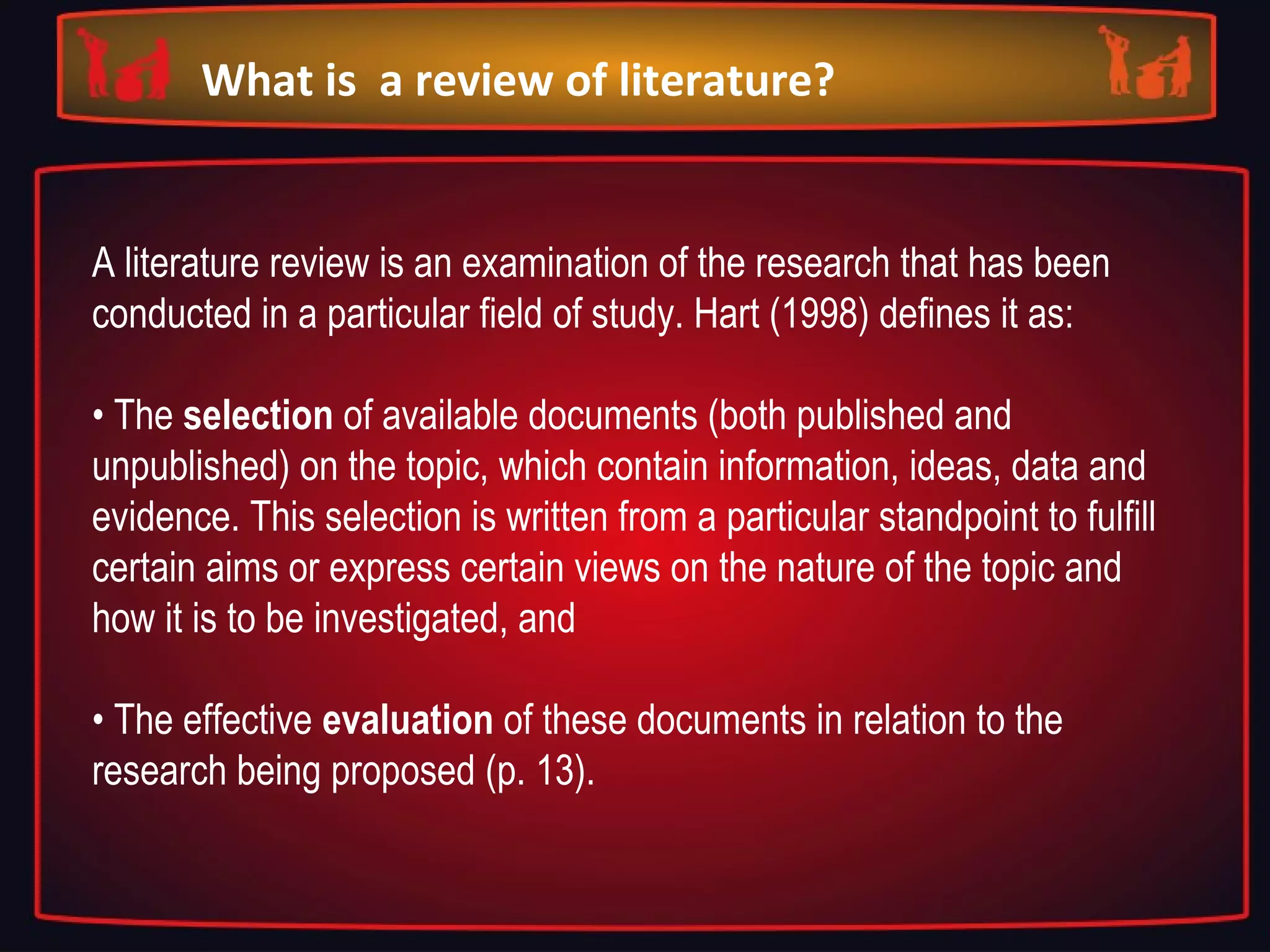 Writing A Lit Review | PPT
