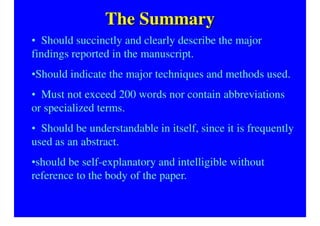 Writing A Manuscript For The Journal Of Biological Chemistry | PPT