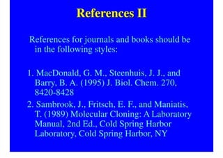 Writing A Manuscript For The Journal Of Biological Chemistry | PPT