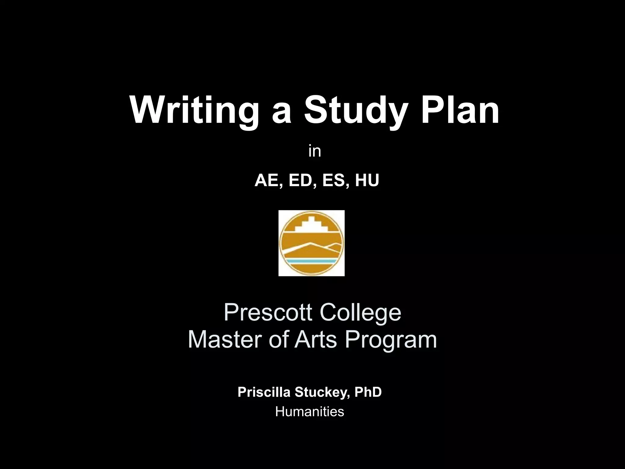 Writing a MAP Study Plan | PPT