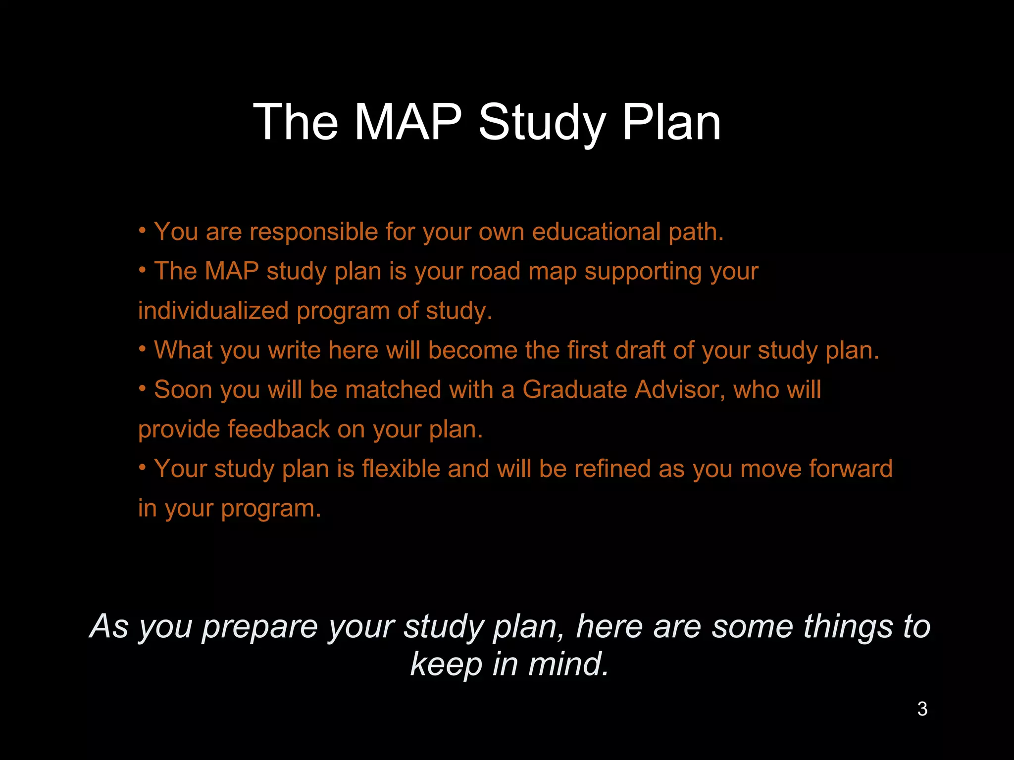 Writing a MAP Study Plan | PPT
